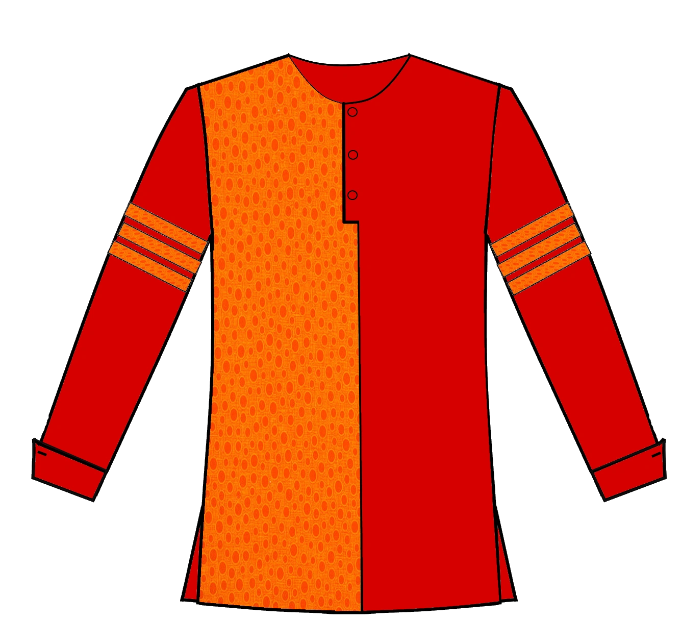 157-Orange Bubbles and Red – Andreas Dsigns